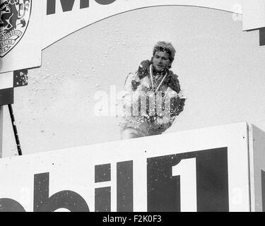 Steve Robertson, race winner,. Final round of the 1991 British Formula ...