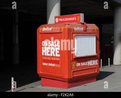 Programme Booth Manchester United Football Club Stadium Old Trafford ...