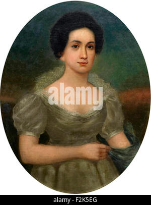 Portrait of Letitia Tyler, first wife of President John Tyler ...