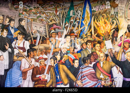 Chapultepec Castle Retablo de la Independencia Mural Mexico City Mexico ...
