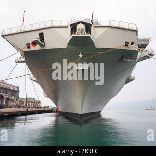 TRIESTE, ITALY - NOVEMBER, 02: View of the Portaerei Cavour the Italian ...