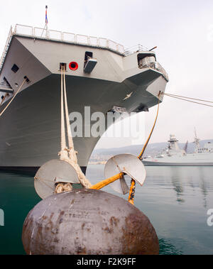 TRIESTE, ITALY - NOVEMBER, 02: View of the Portaerei Cavour the Italian ...