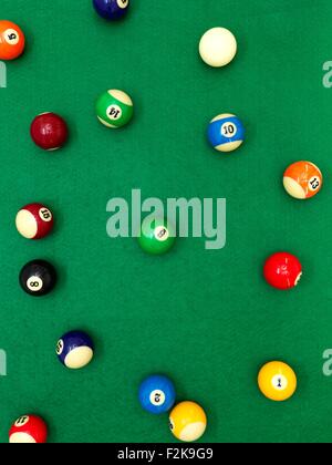 A close up shot billiard balls Stock Photo - Alamy