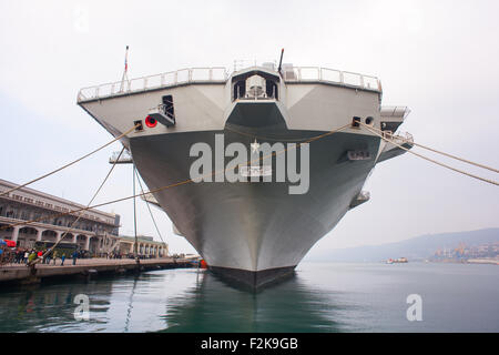 TRIESTE, ITALY - NOVEMBER, 02: View of the Portaerei Cavour the Italian ...