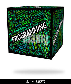 C Programming Showing Software Design And Programmer Stock Photo - Alamy
