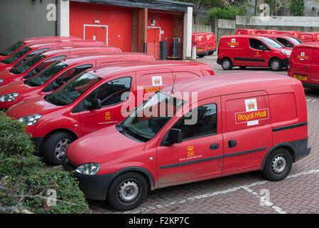 Red Post Office Delivery Van Detail, Cambridge, England, UK Stock Photo ...