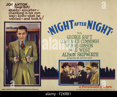 Night After Night - Movie Poster Stock Photo - Alamy