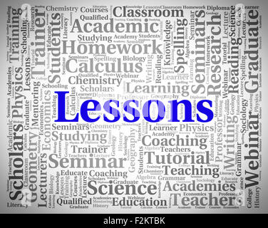 Lesson Word Meaning Sessions Lecture And Classroom Stock Photo - Alamy