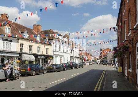 Shops in High street Alcester Warwickshire U K Stock Photo - Alamy