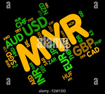 Myr Currency Meaning Malaysian Ringgit And Text Stock Photo - Alamy