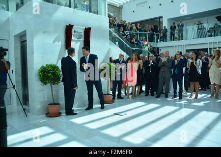 Gibraltar. 21st September, 2015. Minister for Education Gilbert Licudi ...