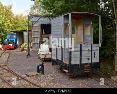 Narrow gauge railway, Bursledon Brickworks Industrial Museum, Hampshire ...