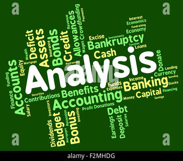 Analysis Words Meaning Data Analytics And Analyse Stock Photo - Alamy