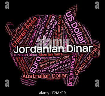 Jod Currency Indicating Jordanian Dinar And Word Stock Photo - Alamy