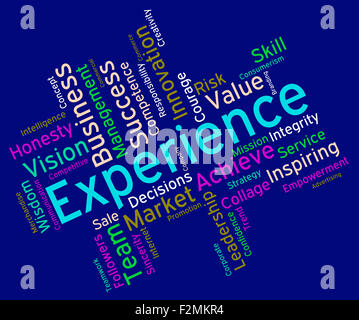 Experience Words Meaning Know How And Expert Stock Photo - Alamy