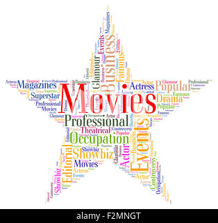 Movies Star Showing Motion Picture And Films Stock Photo - Alamy