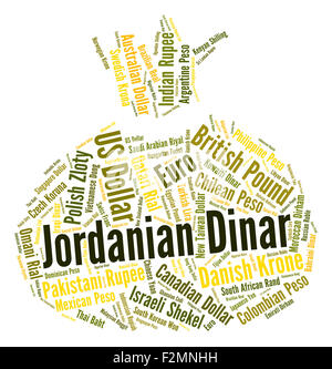 Jod Currency Indicating Jordanian Dinar And Word Stock Photo - Alamy