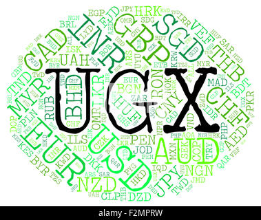 Ugx Currency Meaning Foreign Exchange And Wordcloud Stock Photo - Alamy