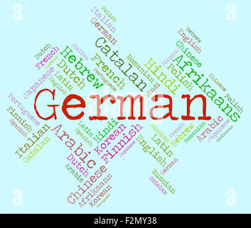 German Language Representing Wordcloud Germany And Words Stock Photo ...