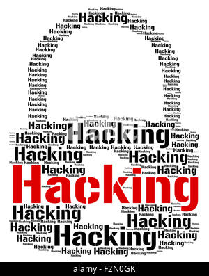 Cyber Crime Meaning Virus Vulnerable And Crack Stock Photo - Alamy