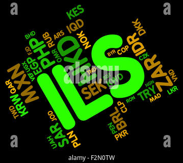 Ils Currency Representing Israeli Shekels And Text Stock Photo - Alamy