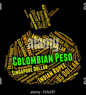 Cop Currency Representing Forex Trading And Colombian Stock Photo - Alamy