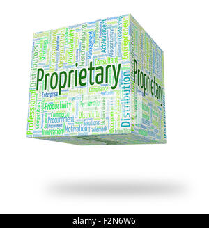 Proprietary Word Representing Text Words And Copyright Stock Photo - Alamy