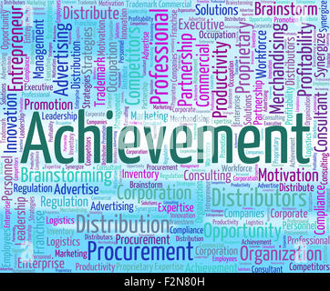 Achieve Words Showing Success Attainment And Achieving Stock Photo - Alamy