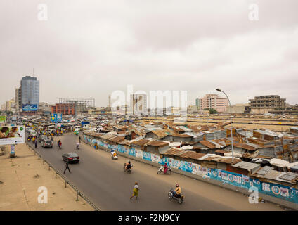 Aerial view of Cotonou, Benin Stock Photo - Alamy