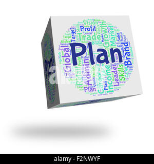 Plan Word Representing Project Procedure And Scheme Stock Photo - Alamy