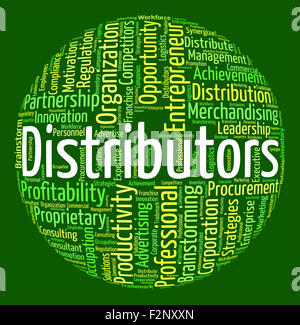 Distribute Word Indicating Distributor Text And Distribution Stock ...