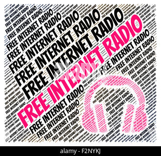 Free Internet Radio Meaning Sound Tracks And Handout Stock Photo - Alamy