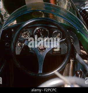 Cockpit detail of an british vintage racing car Stock Photo - Alamy