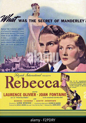 Rebecca - Movie Poster Stock Photo - Alamy
