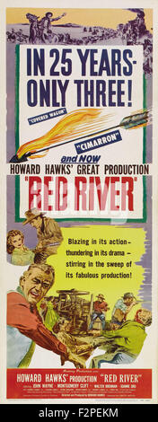 Red River - Movie Poster Stock Photo - Alamy