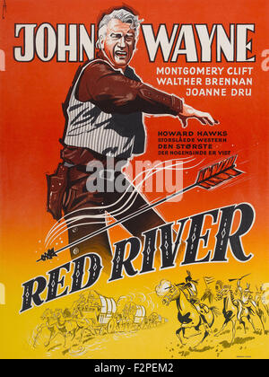 Red River - Movie Poster Stock Photo - Alamy