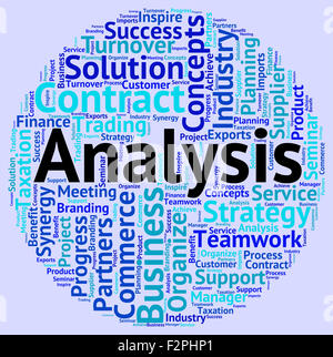 Analysis Word Indicating Text Investigation And Research Stock Photo ...