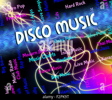 Disco Music Representing Acoustic Dance And Harmony Stock Photo - Alamy