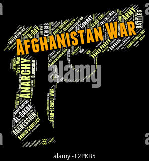 Warfare Word Indicating Military Action And Battles Stock Photo - Alamy