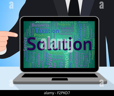 Solution Words Showing Success Resolution Solving And Solved Stock ...