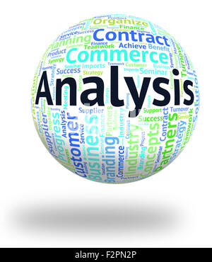 Analysis Word Indicating Data Analytics And Research Stock Photo - Alamy
