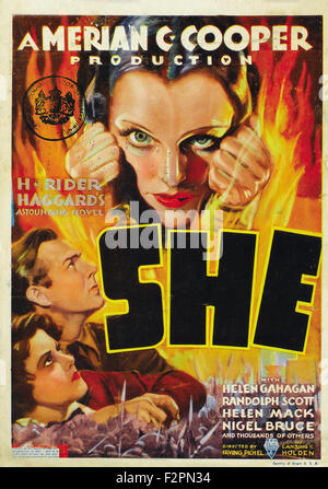 She (1935) - Movie Poster Stock Photo - Alamy