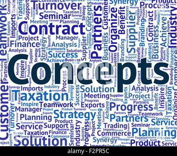 Concept Word Showing Conceptualization Conception And Innovation Stock ...