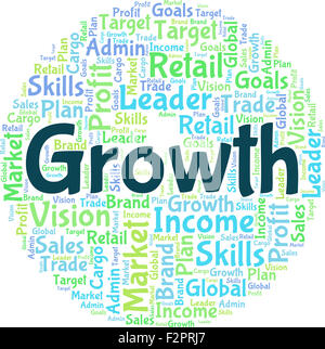 Growth Words Indicating Improvement Growing And Expansion Stock Photo ...