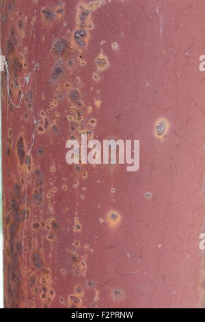 background or texture in the form of a rusty sheet of metal. High ...