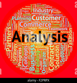 Analysis Word Indicating Text Investigation And Research Stock Photo ...