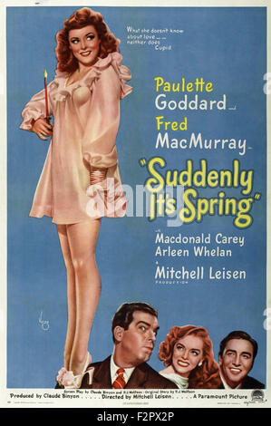 Suddenly It's Spring - Movie Poster Stock Photo - Alamy