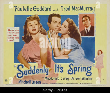 Suddenly It's Spring - Movie Poster Stock Photo - Alamy