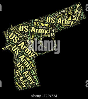 Us Army Meaning The United States And Armed Force Stock Photo - Alamy