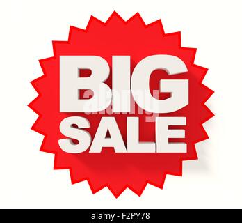 White red big sale sign PERCENT 20 3D Stock Photo - Alamy